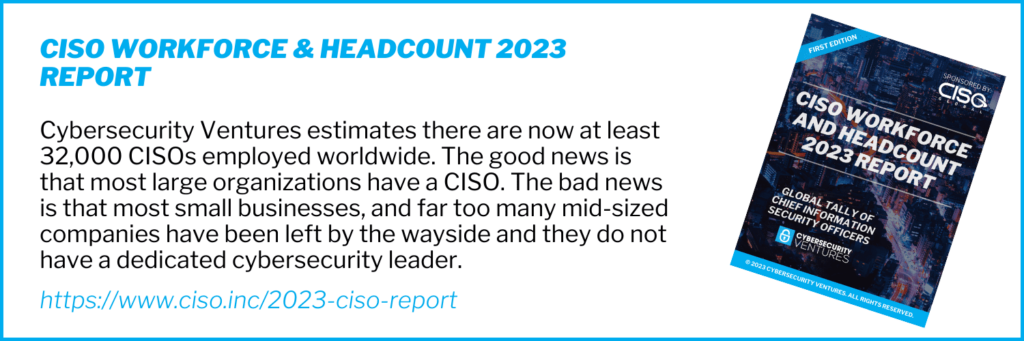 The World Employs 32,000 CISOs In 2023